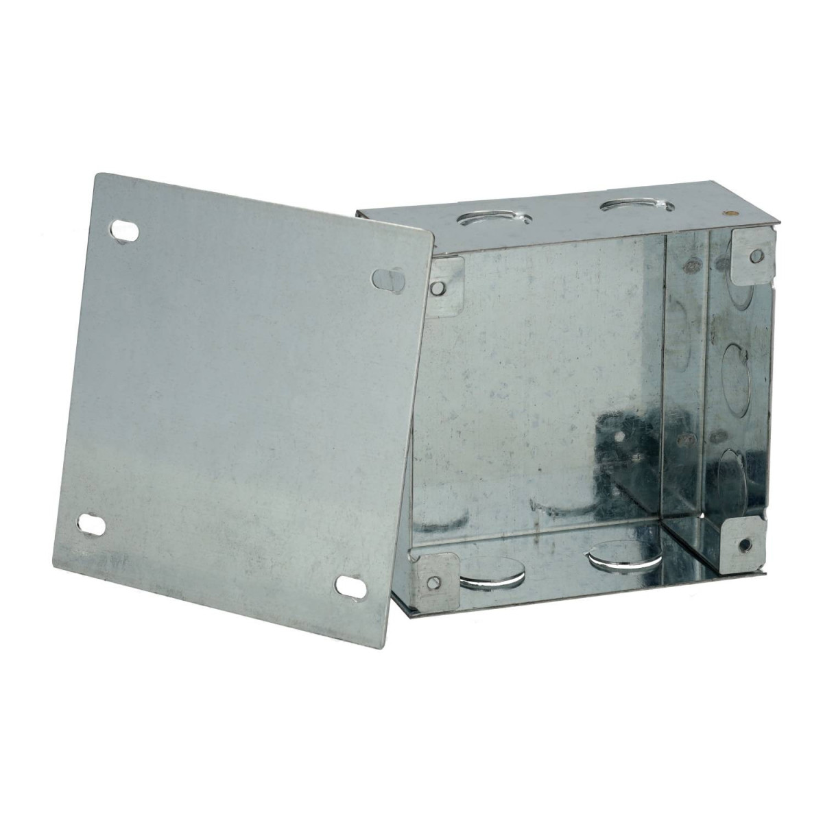 Boîte de jonction galvanisée en surface 100x100mm