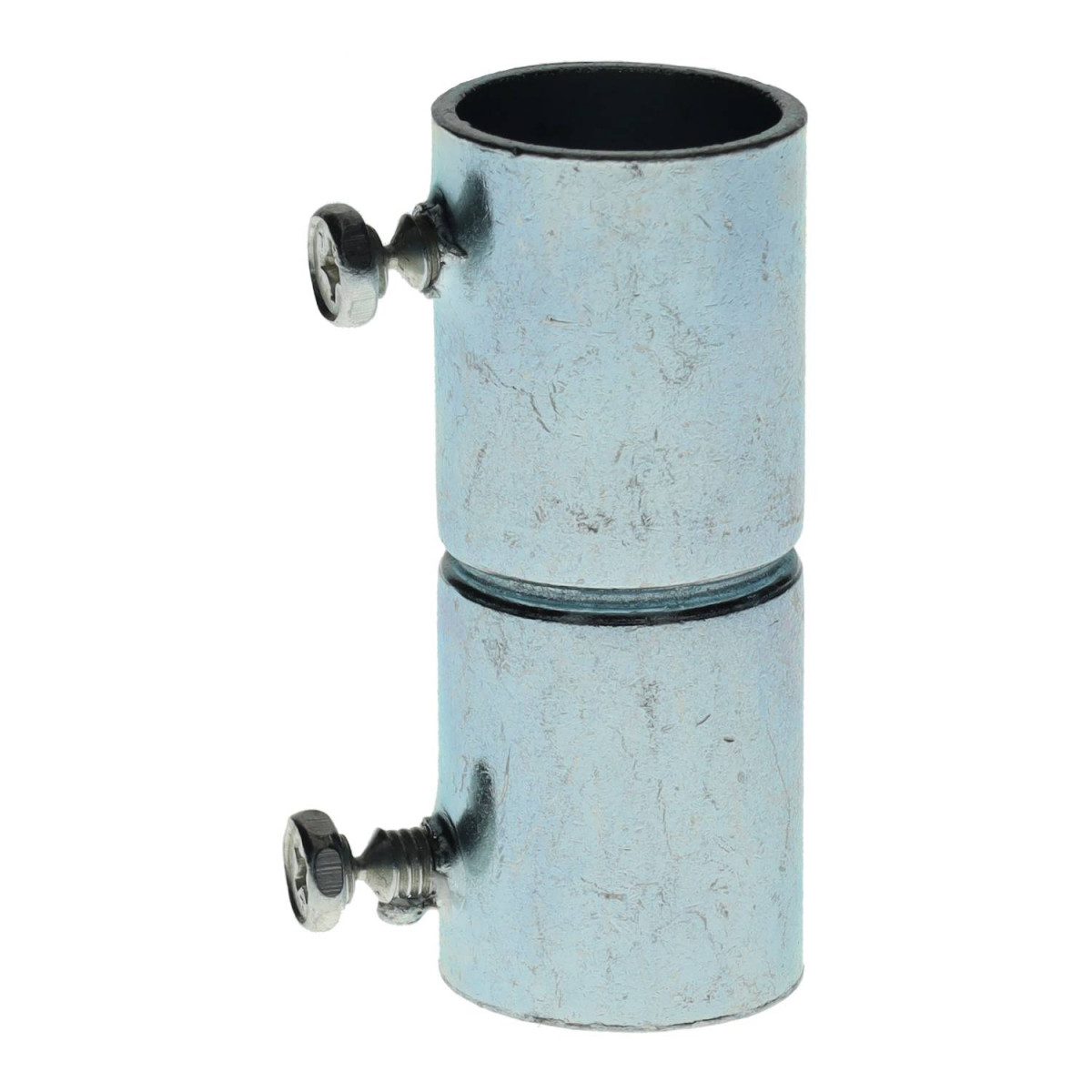 Double-side coupler with screws for EMT pipe