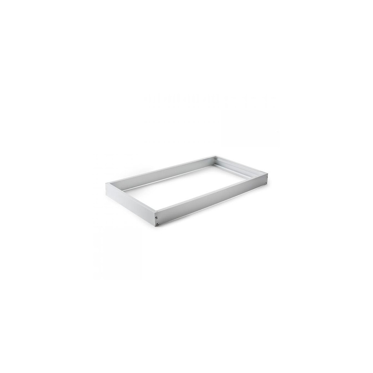White-coloured aluminium frame for 60x120 LED Panel. Surface mounting
