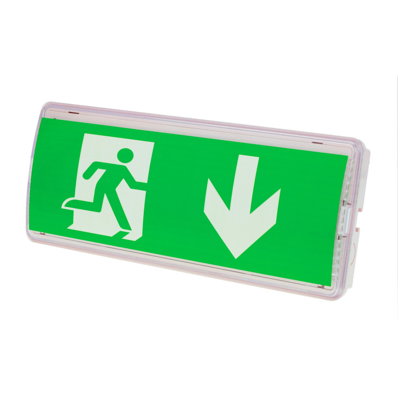 Pictogramme adhésif évacuation d'urgence