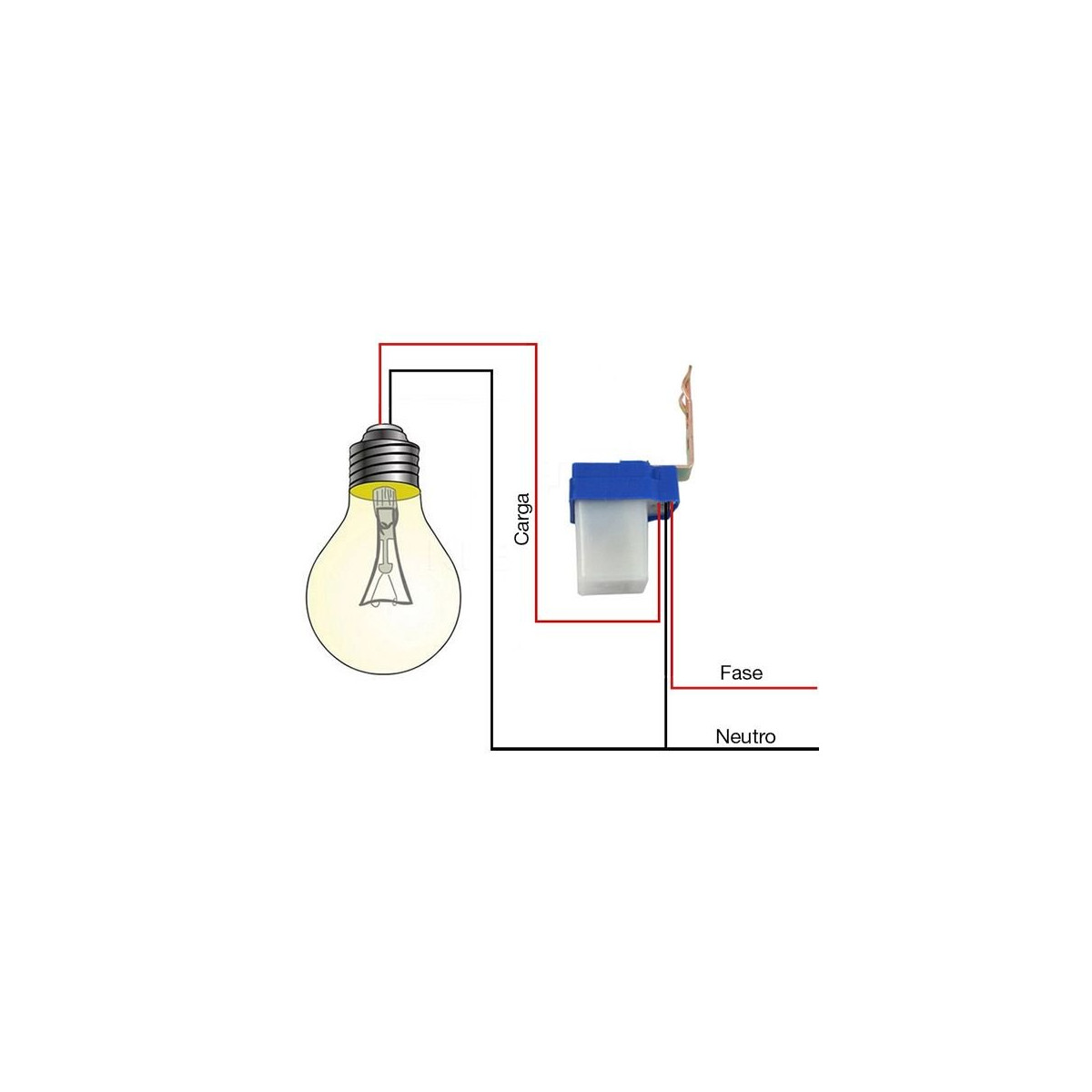 Sensor Crepuscular Mini 6A | Encendido automático al atardecer