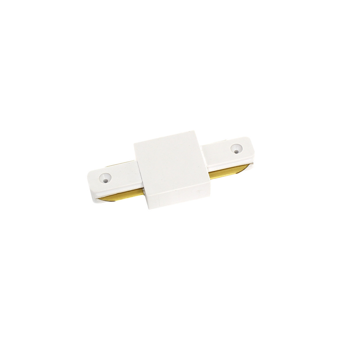Connectable straight line white rail connector