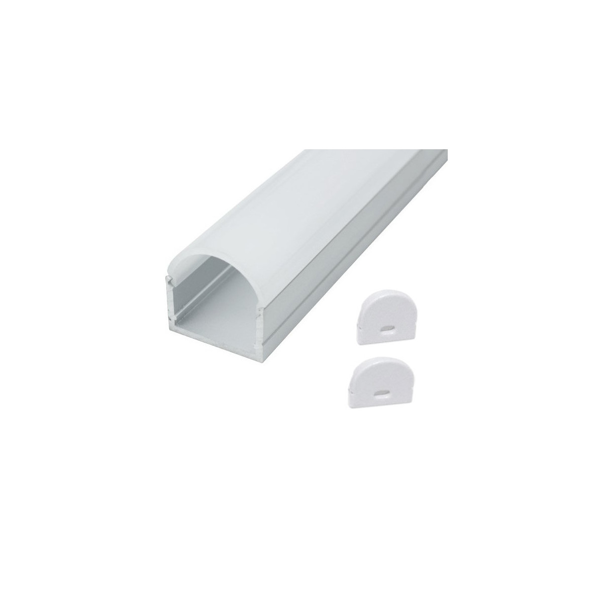 square aluminium profile convex diffuser LED strips, 20 x 21 x 1000mm