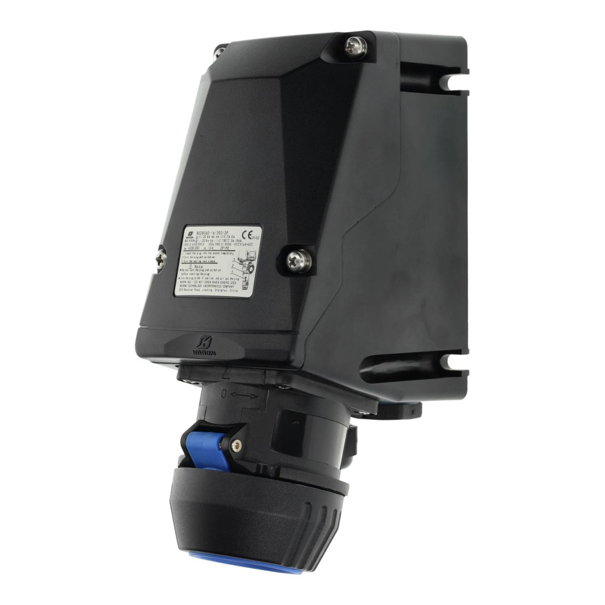 Wall socket ATEX 2P+T 16A IP66