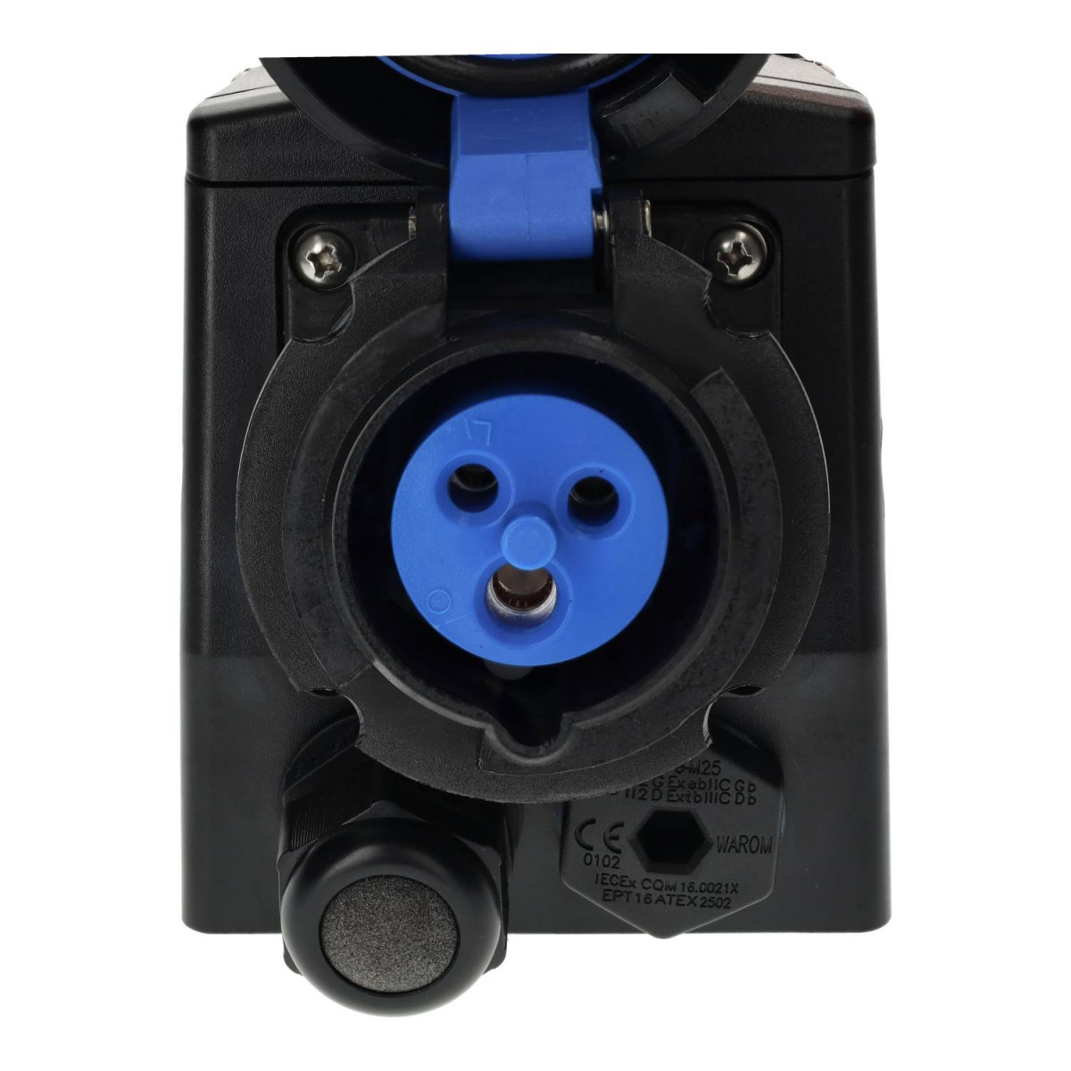 Wall socket ATEX 2P+T 16A IP66